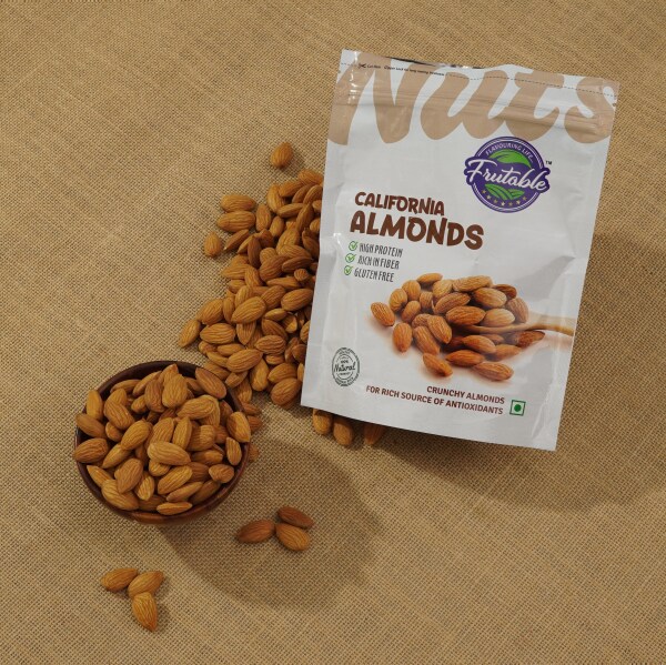 Frutable Premium California Almonds 200g - Good Quality Almond -100% Natural Badam Giri - JioMart