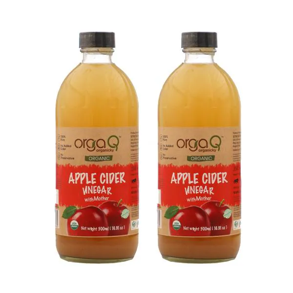 Orgaq Organicky Organic Raw Apple Cider Vinegar - with strand of mother ...