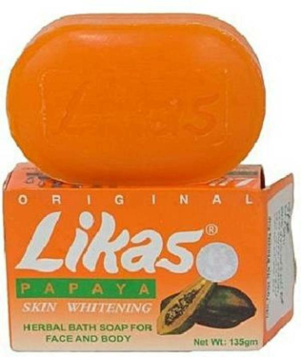 Likas Papaya Herbal Soap For Skin Lightening Pack Of 3(135gm) (3 x 45 g ...