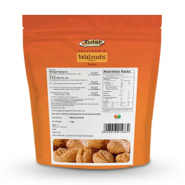 Tulsi California Walnut Inshell Select 1 Kg - JioMart