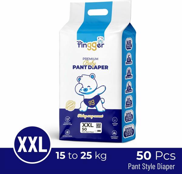 pingger Baby Diapers XXL 15 - 25 kg (50 Pieces) - JioMart