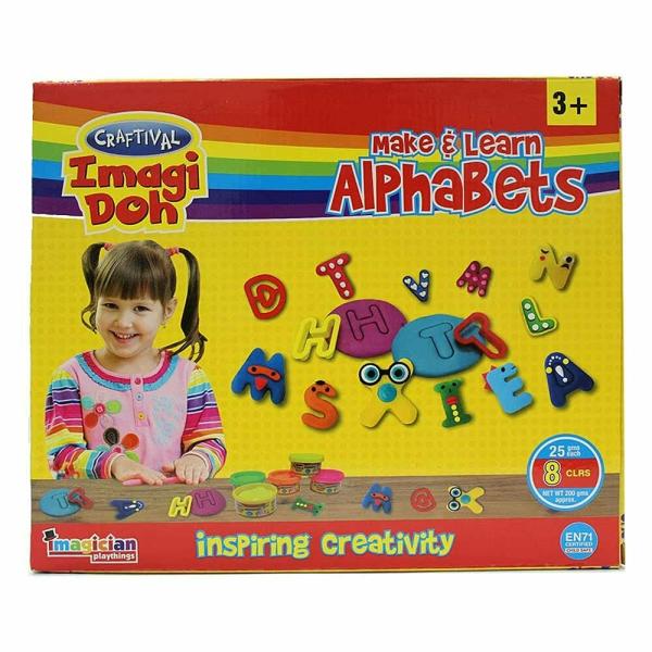 Rabbit Alphabete Play Dough for Kids Plus 26 Toys - JioMart