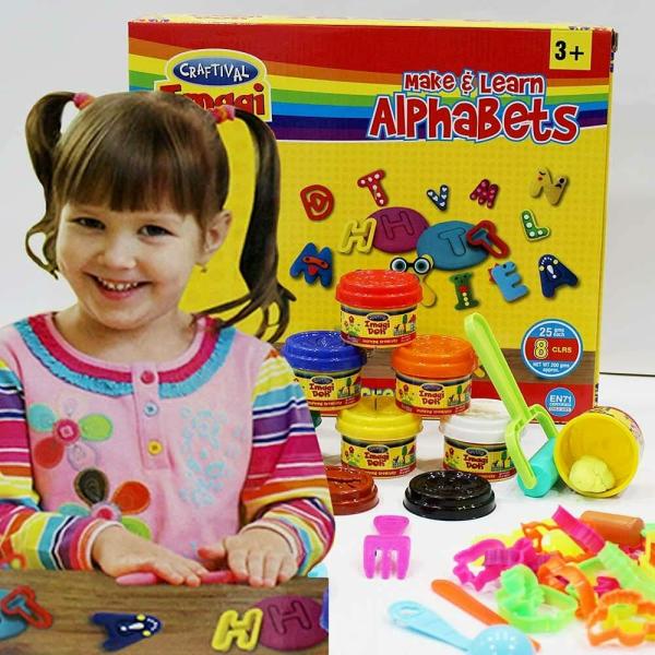 Rabbit Alphabete Play Dough for Kids Plus 26 Toys - JioMart