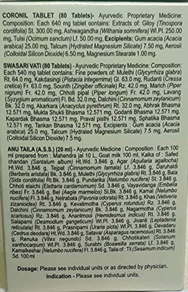 Patanjali Divya Swasari Coronil Kit - T for Immunity Booster - JioMart