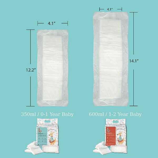 Bdiapers Chemical Free Disposable Baby Nappy Pads - No Fragrance & Dye ...
