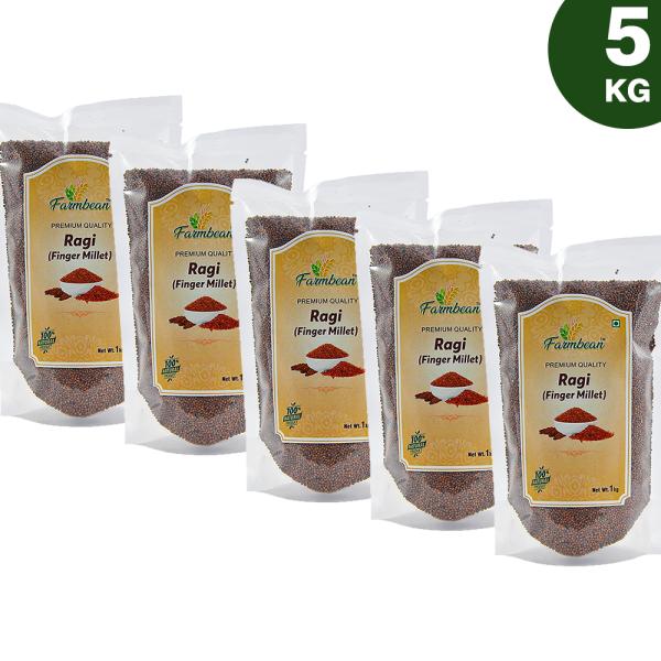 Farmbean Ragi| Finger Millet| Ragulu| Nachani| Ragi Sabut 5 kg - JioMart
