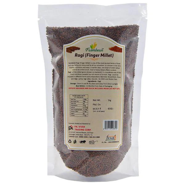 Farmbean Ragi| Finger Millet| Ragulu| Nachani| Ragi Sabut 5 kg - JioMart