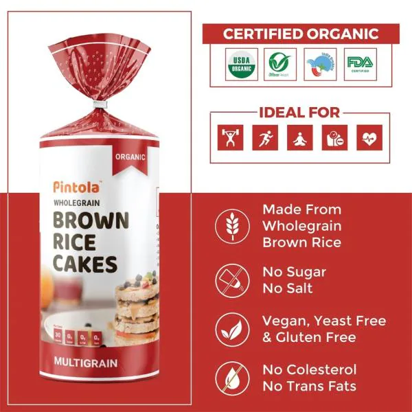 Pintola Whole Brown Rice Cake 125g(Multigrain) - JioMart
