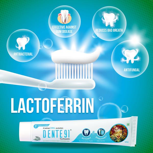 Dente91 Toothpaste, Natural Oral Defence with Remineralization for ...