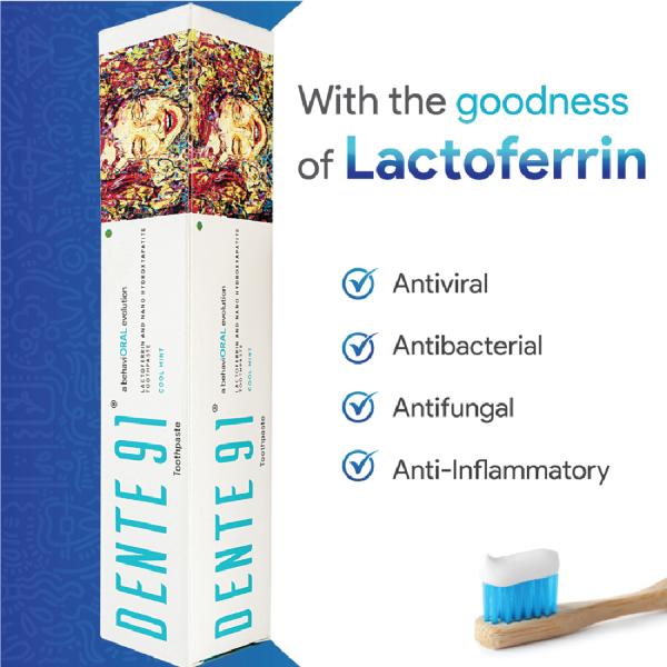 Dente91 Toothpaste, Natural Oral Defence with Remineralization for ...