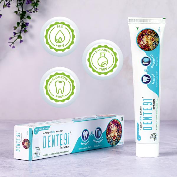 Dente91 Toothpaste, Natural Oral Defence with Remineralization for ...