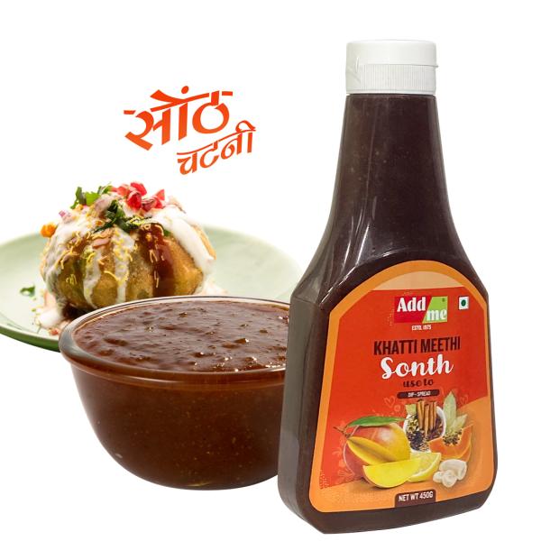 Add me Khatti Meethi Sonth Chutneys 450gm , Sweet n Sour Sauce dip ...