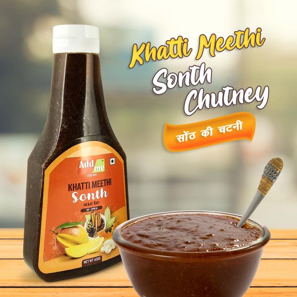 Add me Khatti Meethi Sonth Chutneys 450gm , Sweet n Sour Sauce dip ...