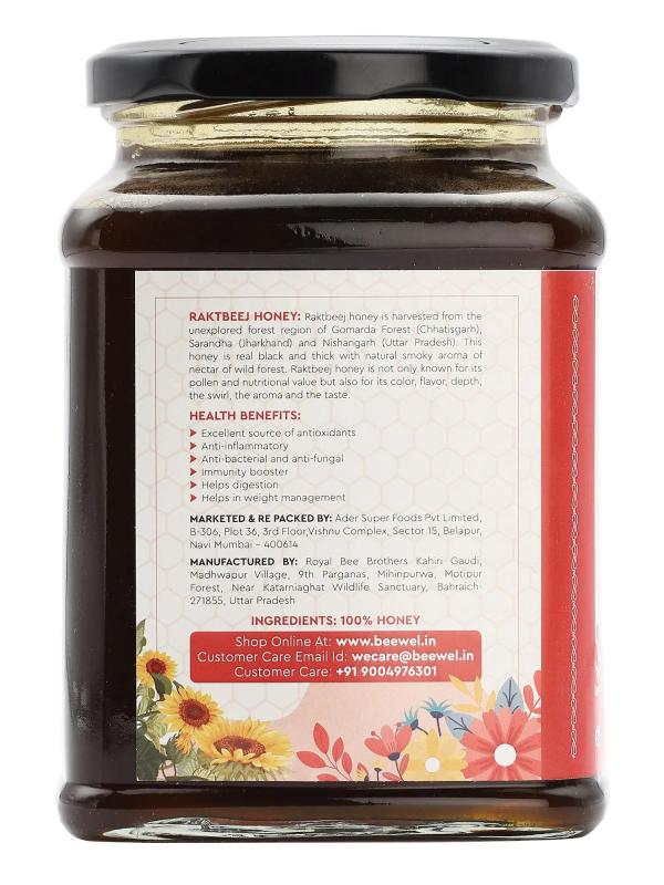 Beewel 100 Percent Natural Raktbeej Rare Honey - 250 gm - JioMart
