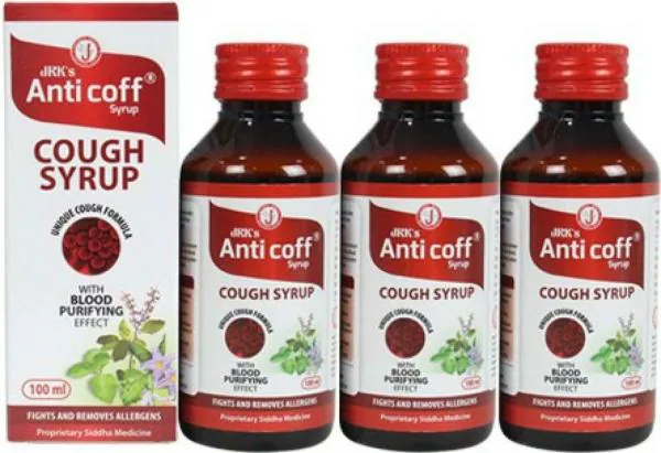 JRKs Anti Coff Syrup for Cough and Cold 100 ml (Pack of 3) - JioMart