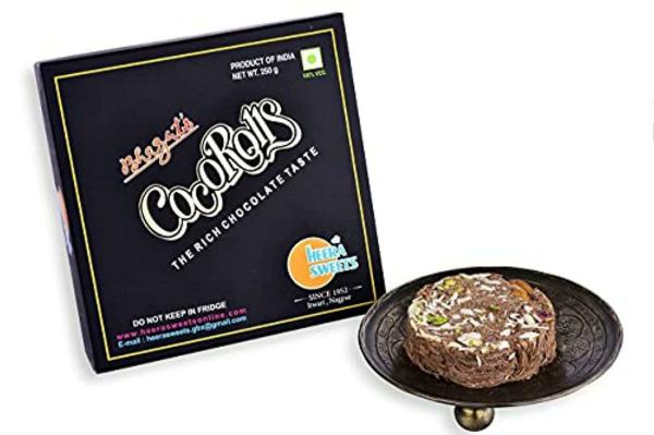 Bhagats Heera Sweets Delicious Son Roll with Almonds and Pistachio ...