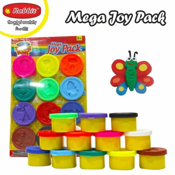 Rabbit Mega Joy Pack 12 Colors for Kids, 24 Molding Toy Multicolor ...