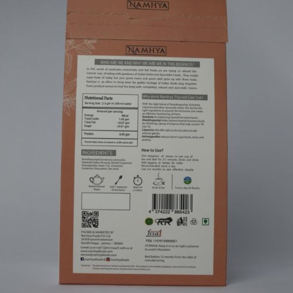 Namhya Thyroid Care Green Tea for Hypothyroidism - 100% Natural ...