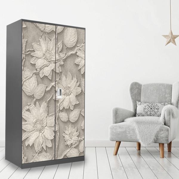 WallWear Almirah Stickers | Self Adhesive Almirah Door Sticker ...
