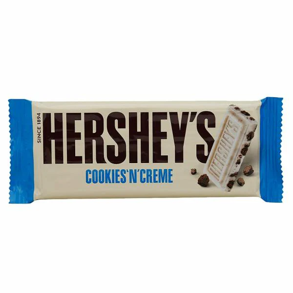 Hershey's Cookies n Creme Chocolate Bar, 40g Pack of 10 - JioMart