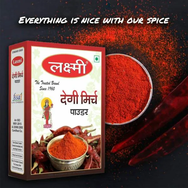 LAXMI Degi Mirch Powder 100 Gm | Red Chilli | Deggi Mirch Spice Masala ...