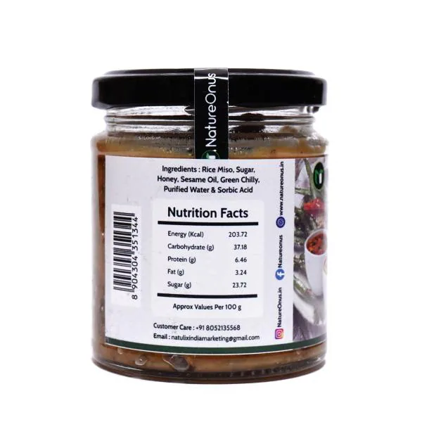 NatureOnus Green Chilli Hot Miso 200 gms - JioMart