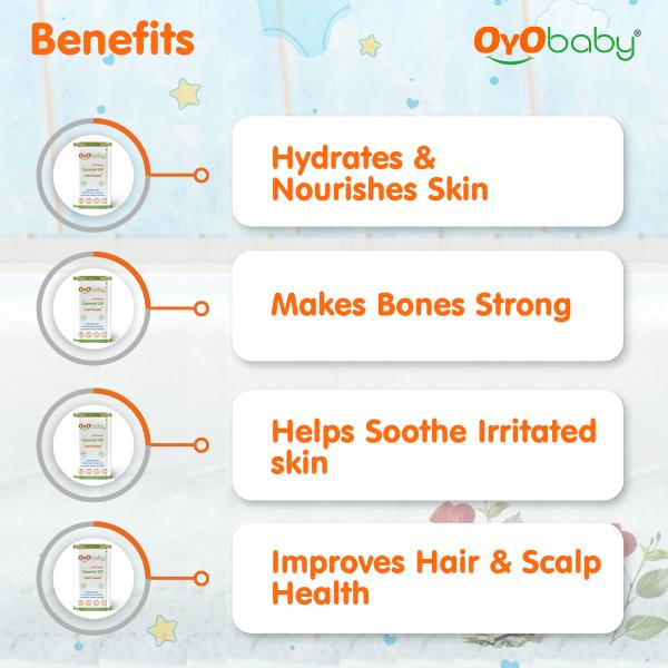 OYO BABY Kit for New Born Baby Boy & Girl 3 Skin and Hair Care Baby ...