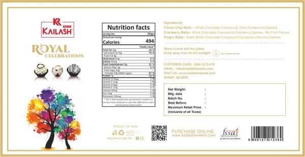 Kailash Khajur Balls Box 500 g - JioMart