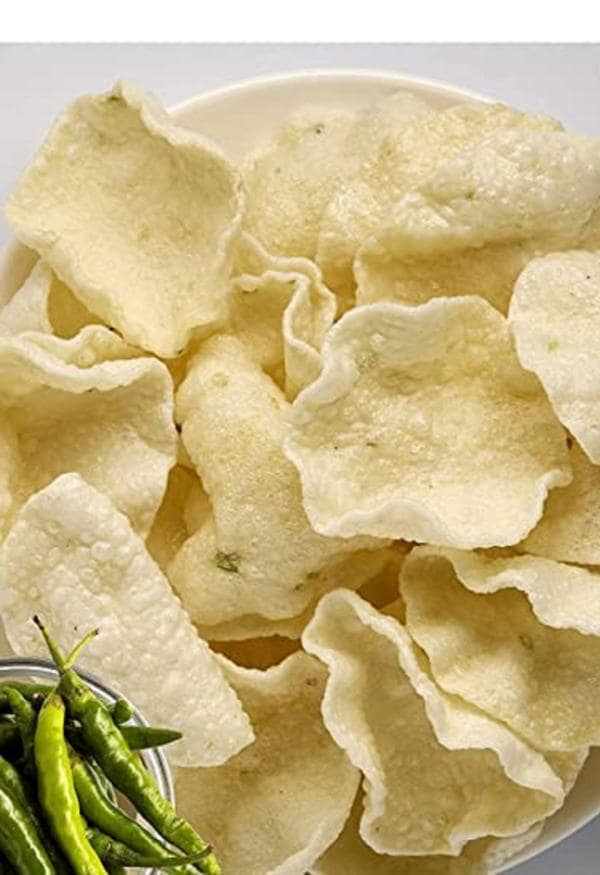 Nature's Bliss Home Made Jeera Rice Papad Rice papad Appalam 400 gm ...