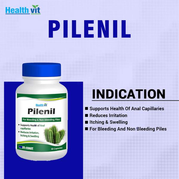 Healthvit Pilenil Supplement 60 Capsules - JioMart