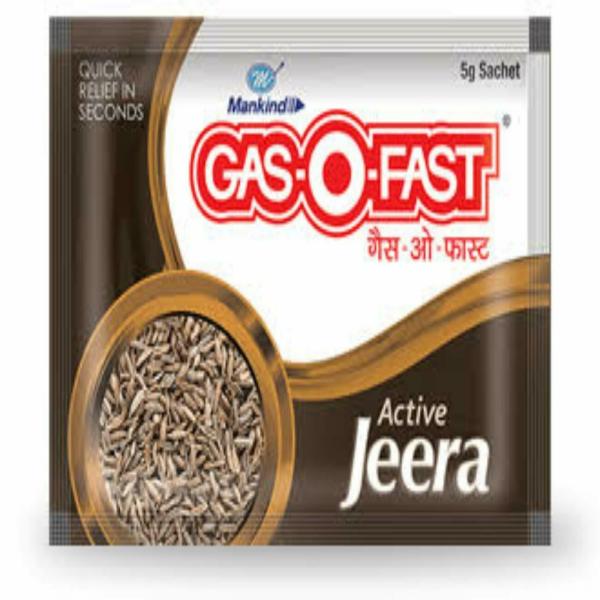 Mankind Gas-O-Fast For Relieving Acidity, Active Jeera- 24x 5gSachet x ...