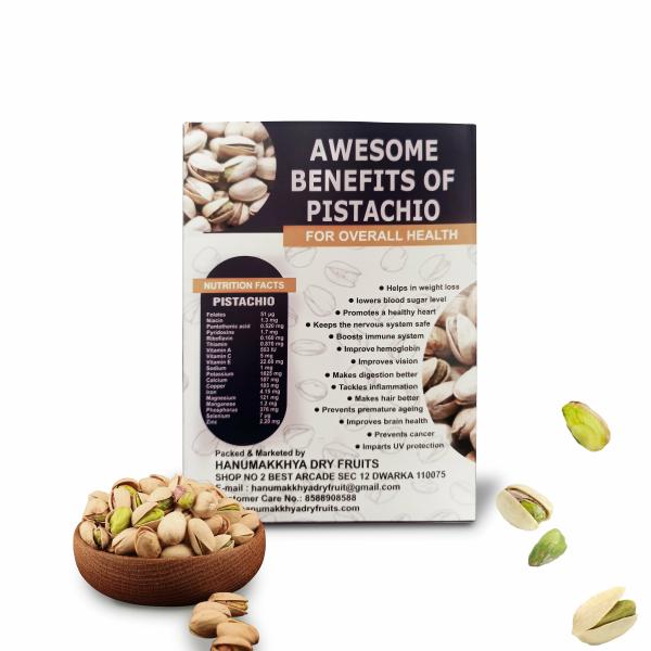Hanumakkhya Dry Fruits Pista, Shelled Nuts Crunchy & Healthy, Roasted & Salted Pistachios 200gms ...