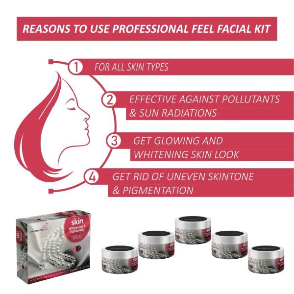 Professional Feel Skin Whitening Facial Kit for All type skin solution ...