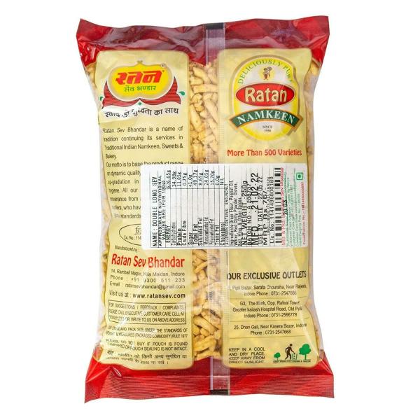 Ratan Sev Bhandar Namkeen Double Long Sev 250 g (Pack of 2) - JioMart