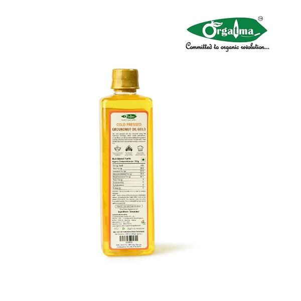 Orgatma Cold Pressed Groundnut Oil 1000 ml (Pack of 2) - JioMart