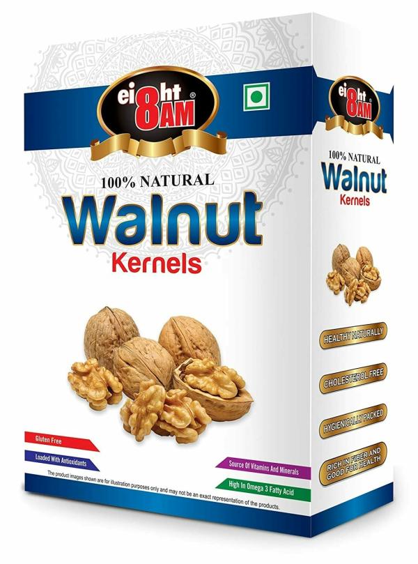 8AM 100% Natural Inshell Walnut Kernels, 250 Grams - JioMart