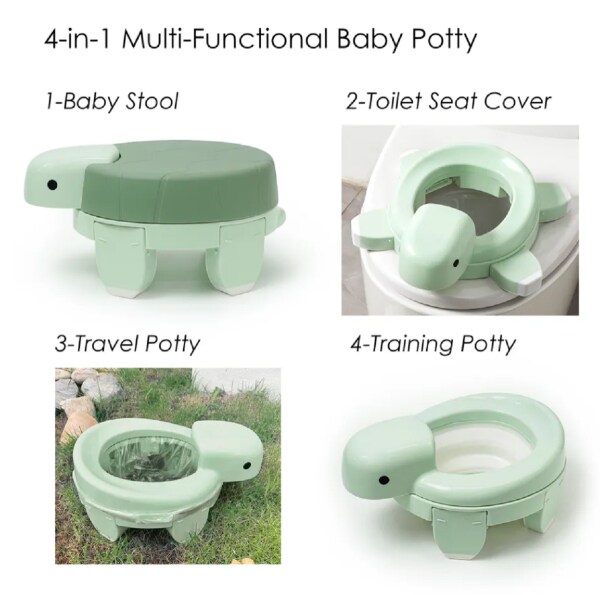 Adore Turtle 4 in 1 Multi-Functional Baby Potty Chair set - JioMart