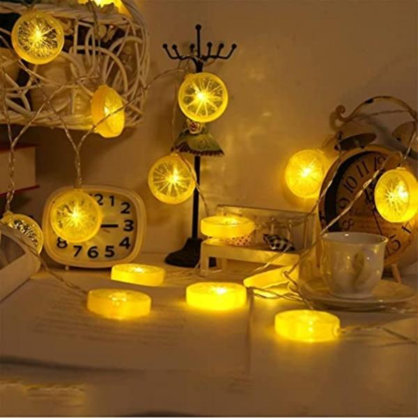 X4Cart Lemon LED String Light 16 LED 3 Meter Arm Hite Fairy String ...