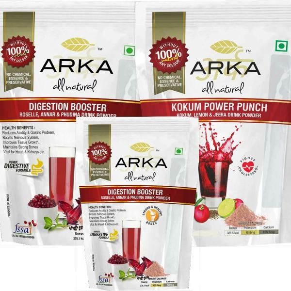 Arka All Natural Digestion Booster And Kokum Power Punch Combo (Pack of ...