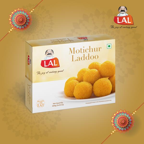 Lal Sweets Rakhi Special Motichur Laddoo 400g Includes Rakhi - JioMart