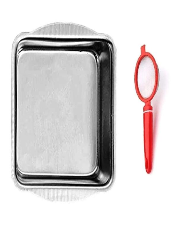 Wofier Aluminium Square Shape Cake Mould With Plastic Tea Strainer ...