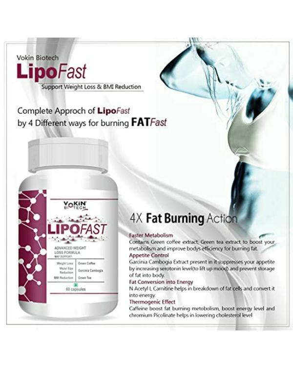 Vokin Biotech LipoFast Advanced Weight Loss Formula Support Weight Loss ...