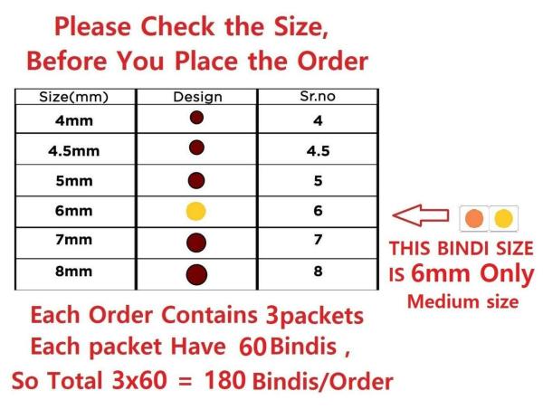 VAMA Round Multicolour Bindis Sticker Daily Use Simple Forehead Kumkum ...