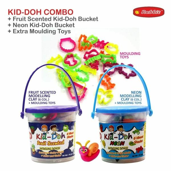 Rabbit Kid-Doh Fruit Scented, Kid Doh Neon, 24 Toys Set - JioMart