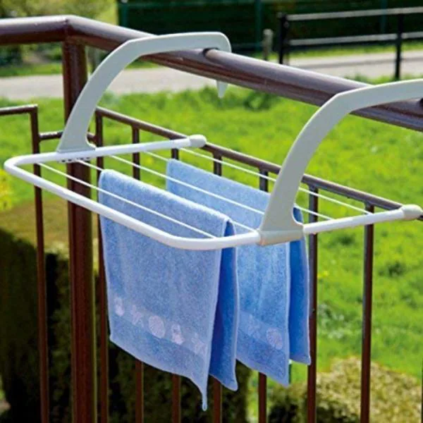 KARTUNBOX Balcony Drying Shoe Rack, Multi-Function Hanging Window Sill ...