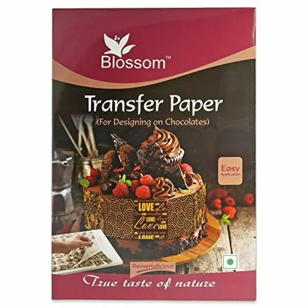 BLOSSOM Chocolate Transfer Sheet for Designing on Chocolates 20 Pcs ...