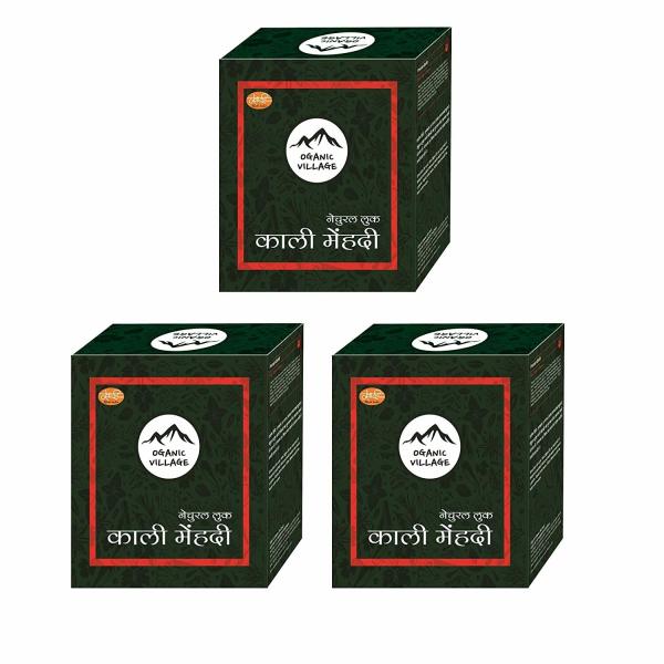 Shree Herbal Oganic Village Ayurvedic Natural Look Kali Mehandi 240 G ...