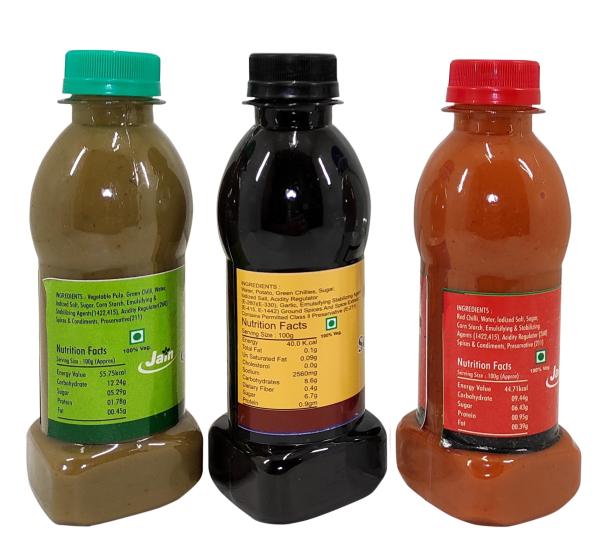 Jain Combo Without Onion/garlic/Potato Soya Sauce (200gm),green Chilli ...