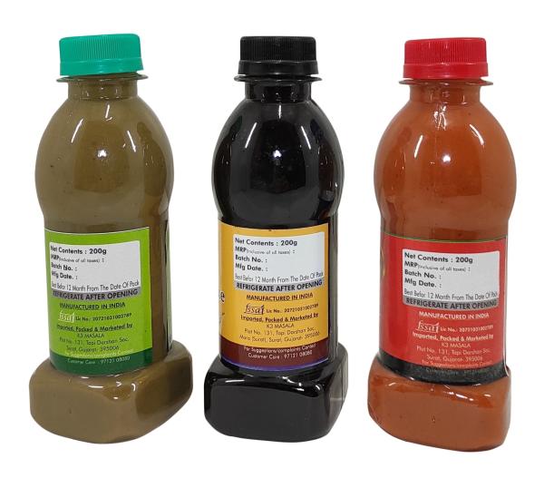 Jain Combo Without Onion/garlic/Potato Soya Sauce (200gm),green Chilli ...