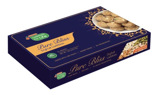 Pure Bliss Laddu Gift Box, Dry Fruits, Jaggery, Natural, No ...